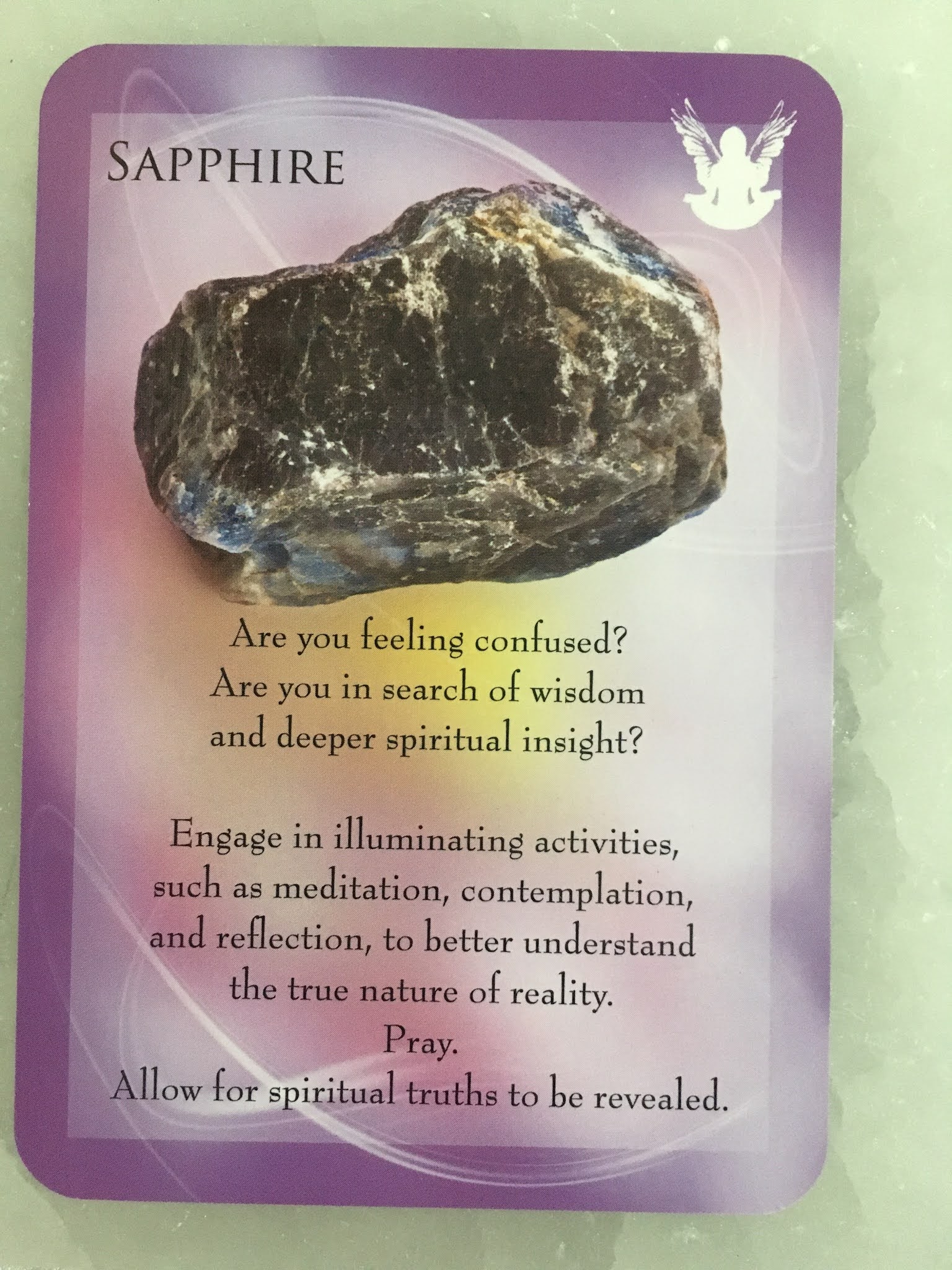 Tarot Musings: Card of the day: Sapphire