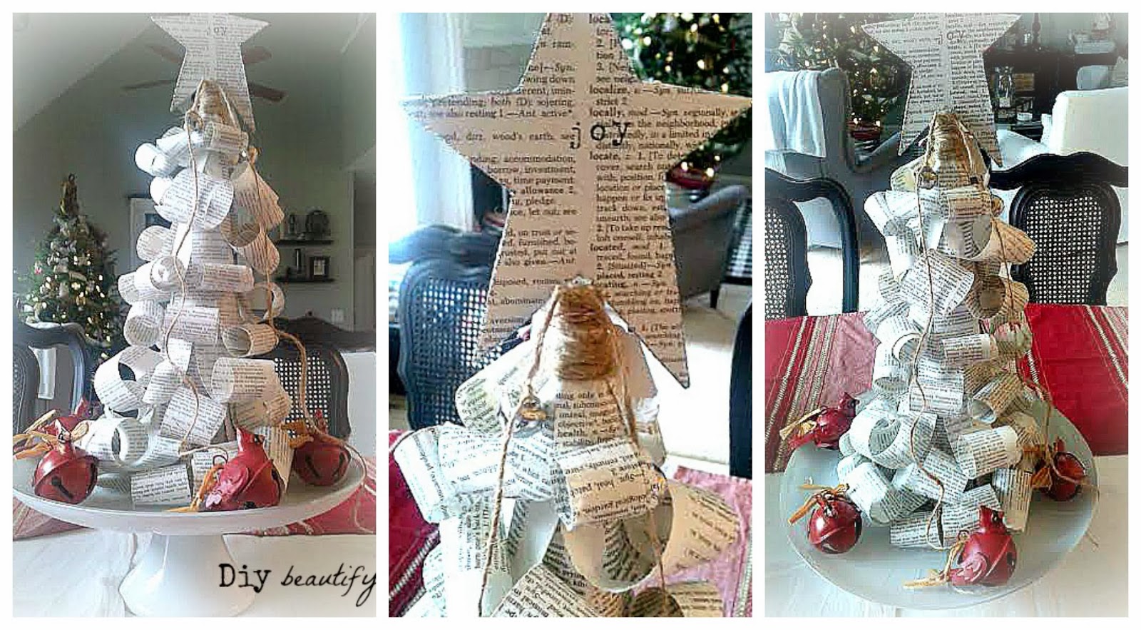 Paper Curl Christmas Trees - DIY Beautify - Creating Beauty at Home