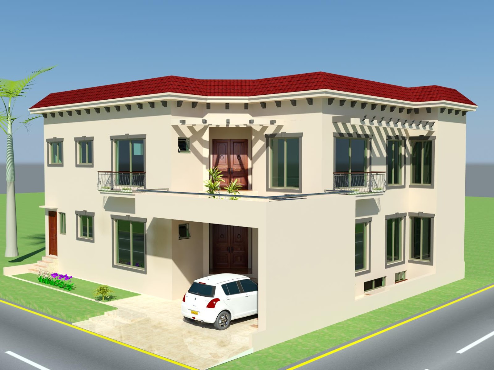 10 Marla Plan,House Design in Pakistan,3D Front Elevation,Rawalpindi ...