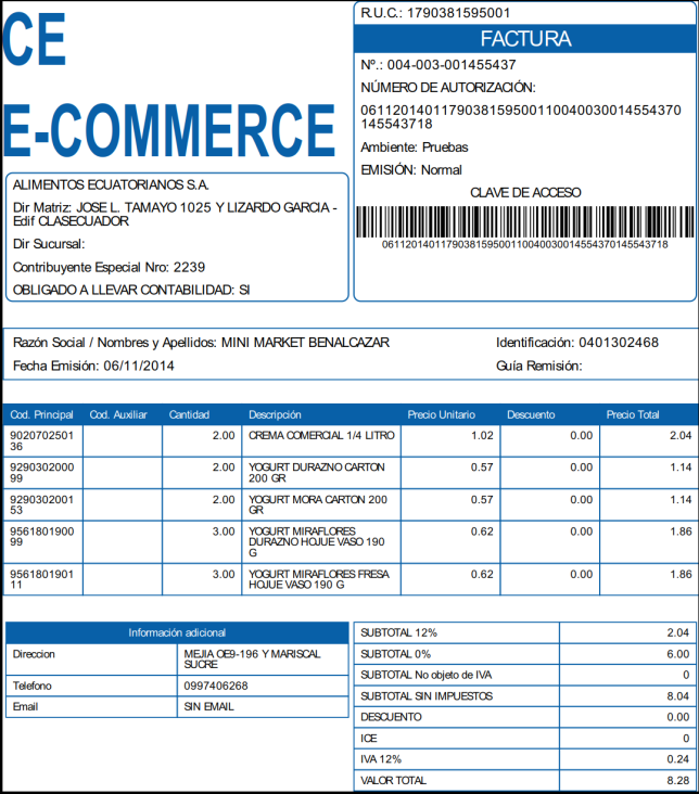 Itext Invoice Example - Invoice Template
