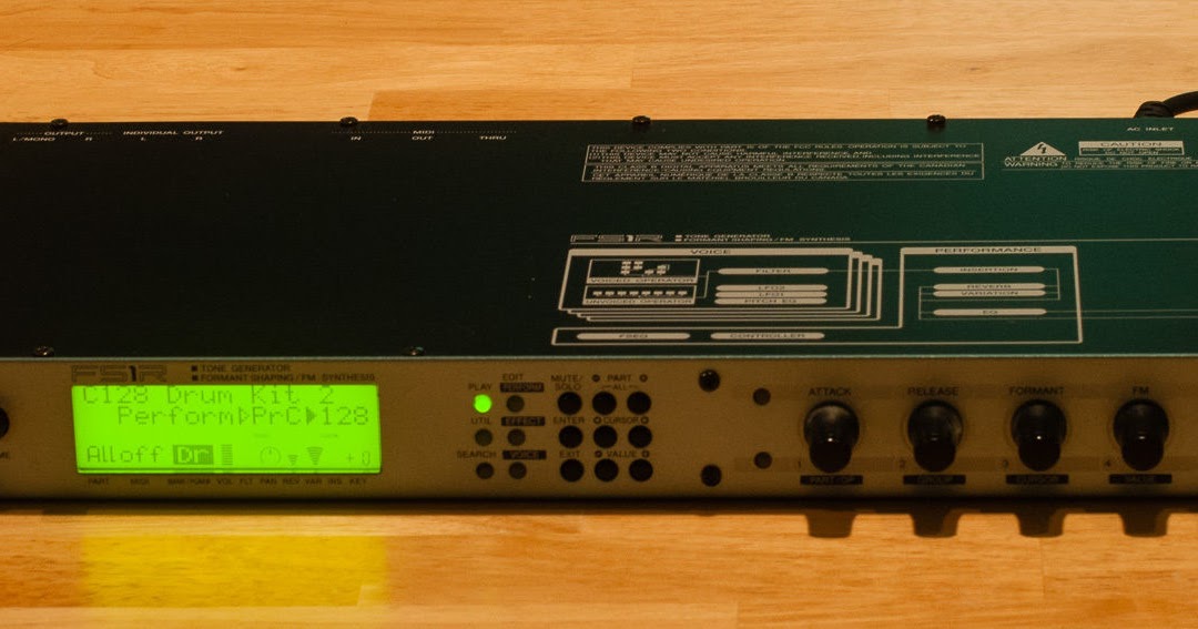 MATRIXSYNTH: Yamaha FS1R Rack Mount FM Synthesizer SN PH01215