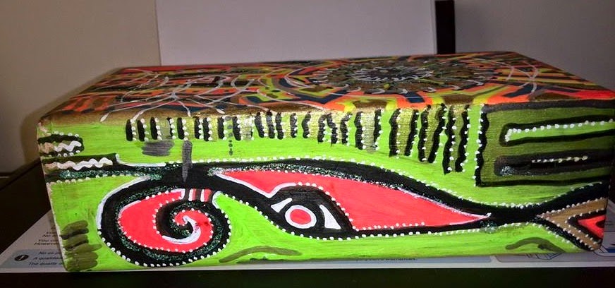 caligrafia, arte y diseño: Dos intervenciones sobre cajas: dos ...