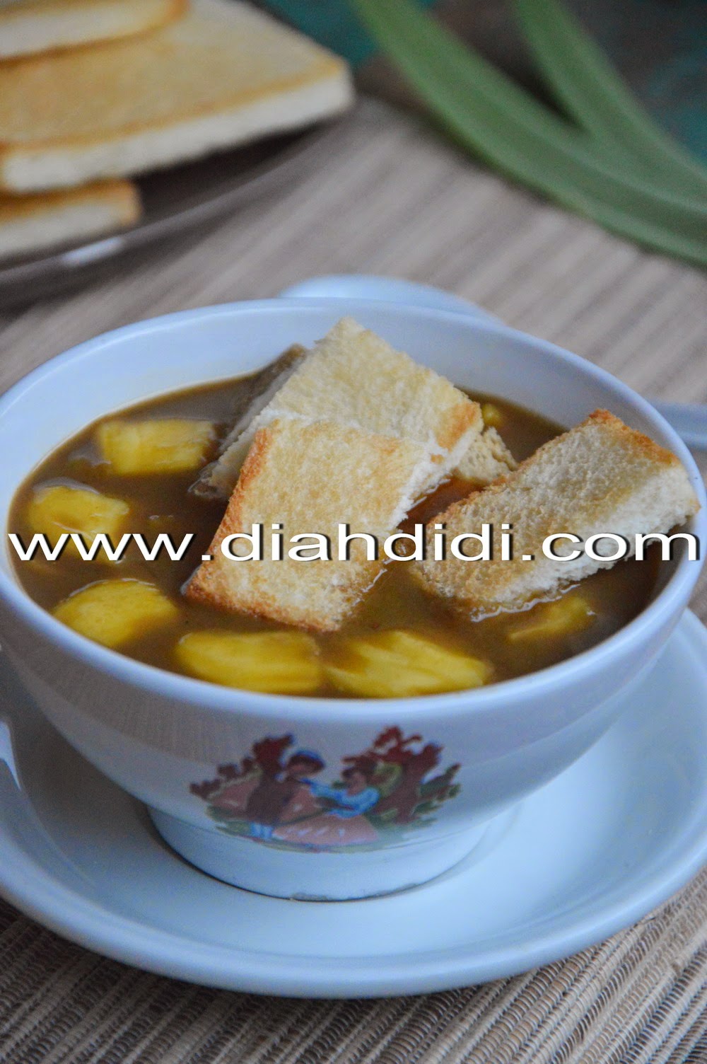 Diah Didi's Kitchen: Wedang Roti Tawar & Nangka