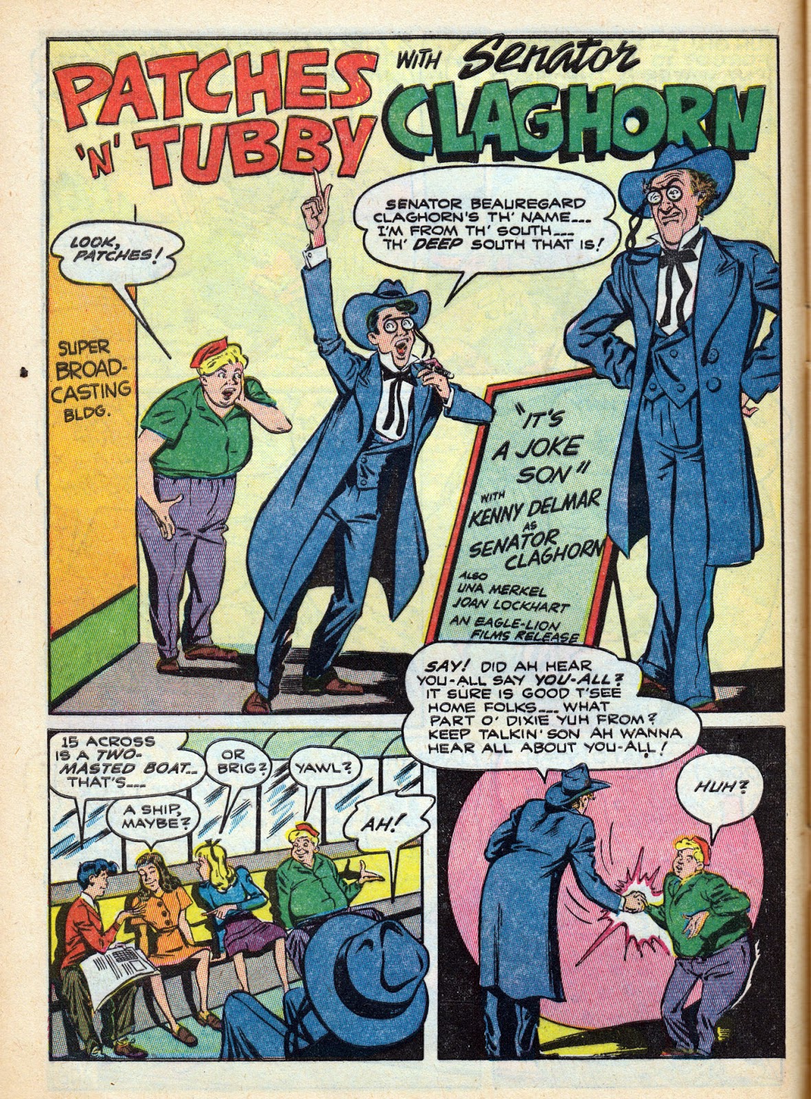 Four-Color Shadows: Patches, Tubby, and Senator Claghorn-Maurice del ...