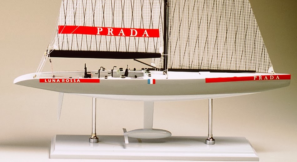 MAQUETAS COPA AMERICA: PRADA LUNA ROSSA 2000