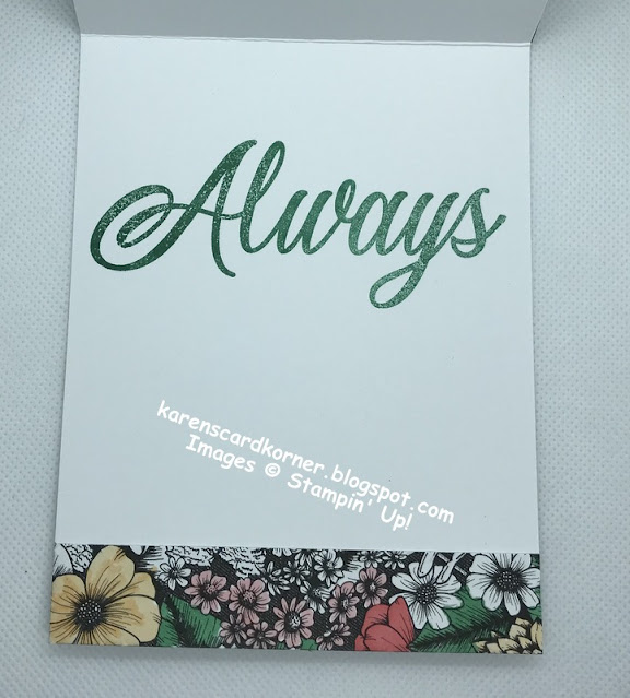 karenscardkorner: Stampin' Up Forever & Always Anniversary Card