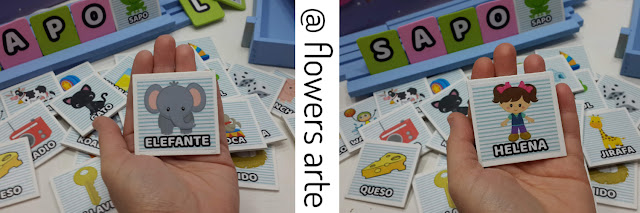 ABECEDARIO DIDÁCTICO /Juego de Letras y Tarjetas con Dibujos y Palabras