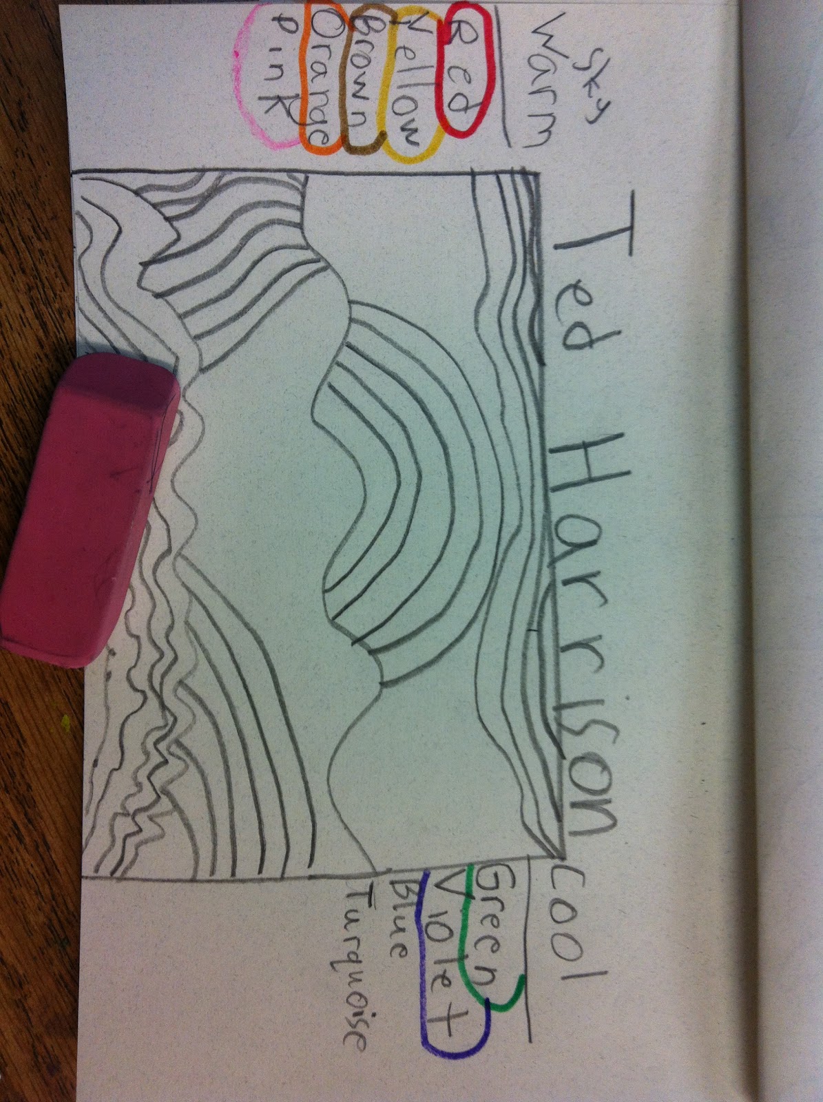 ChumleyScobey Art Room: 3rd Grade: Ted Harrison Landscape with Chalk ...