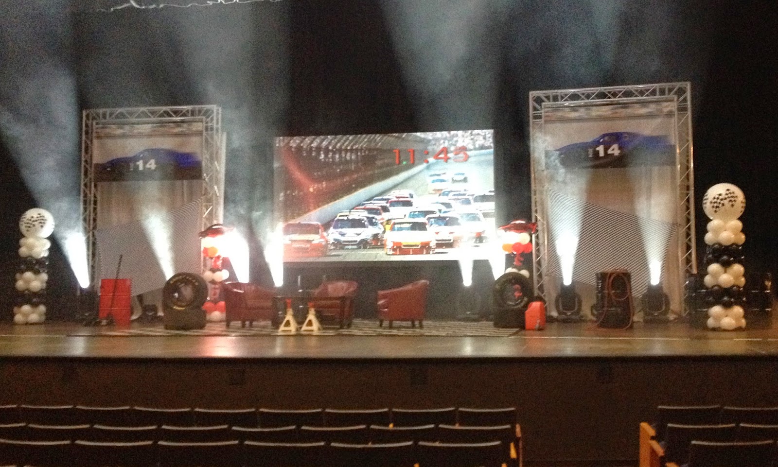 Party People Event Decorating Company: Race car theme Stage Decor and ...