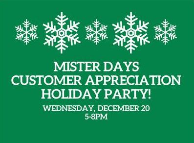 Clarendon Nights: Mister Days Customer Appreciation Holidy Party