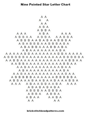 Brick Stitch Bead Patterns Journal: Free Nine Point Star Earring Brick ...