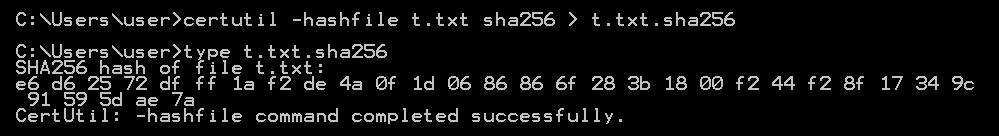 @pro_integritate: Generating file/content hashes using built in Certutil @pro_integritate: Generating file/content hashes using built in Certutil