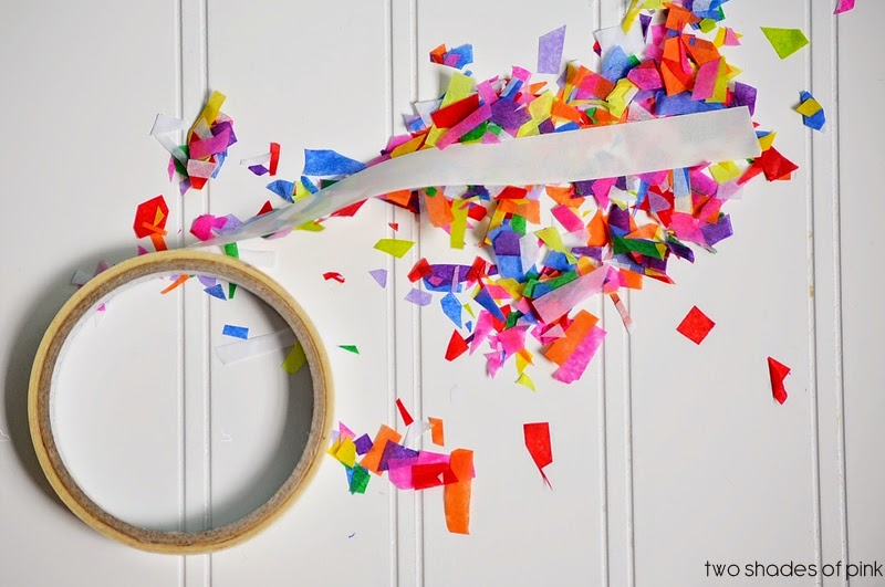 Two Shades of Pink: DIY Confetti Tape