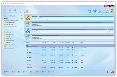 BlogeeK: Gestiona las particiones de disco conMiniTool Partition Wizard 9