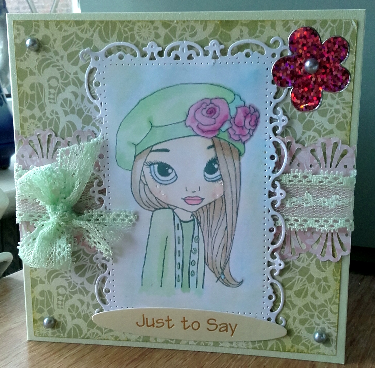 Crafty Catz: CRAFTY CATZ # 378 -Anything goes with twist..Add some lace.