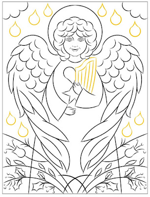 Nicole's Free Coloring Pages: ANGELS * COLORING PAGES