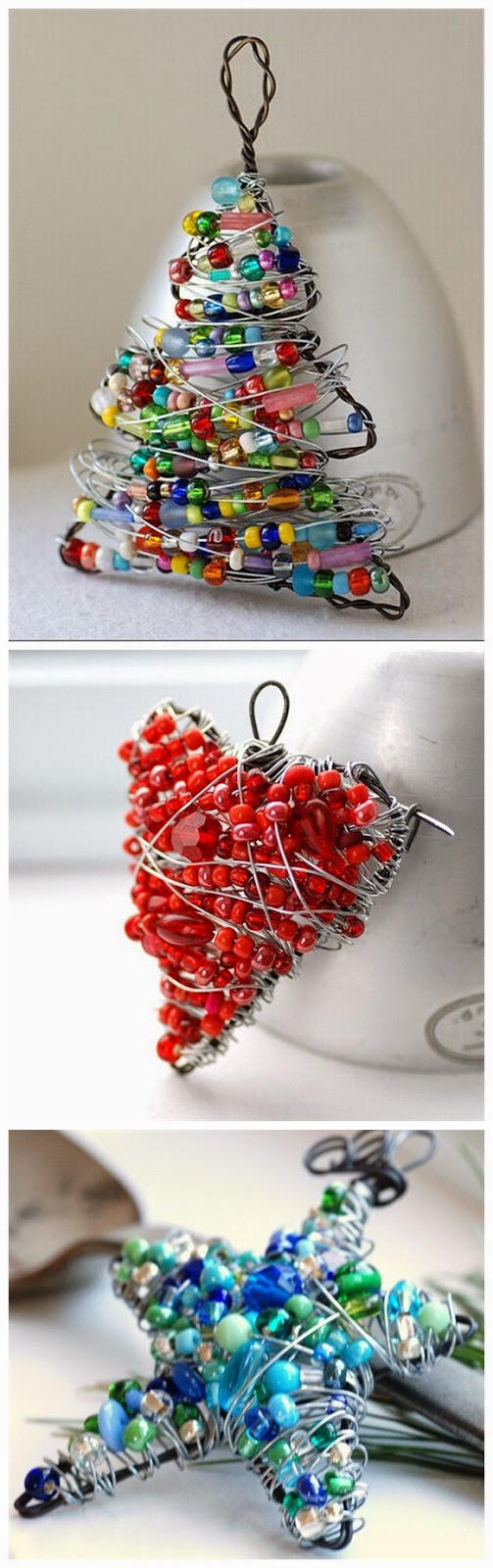 Crafting Wire: Christmas - Wire Wrapping Beaded Ornaments