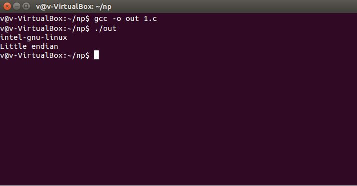 Program to check whether data in your system is stored in little endian ...