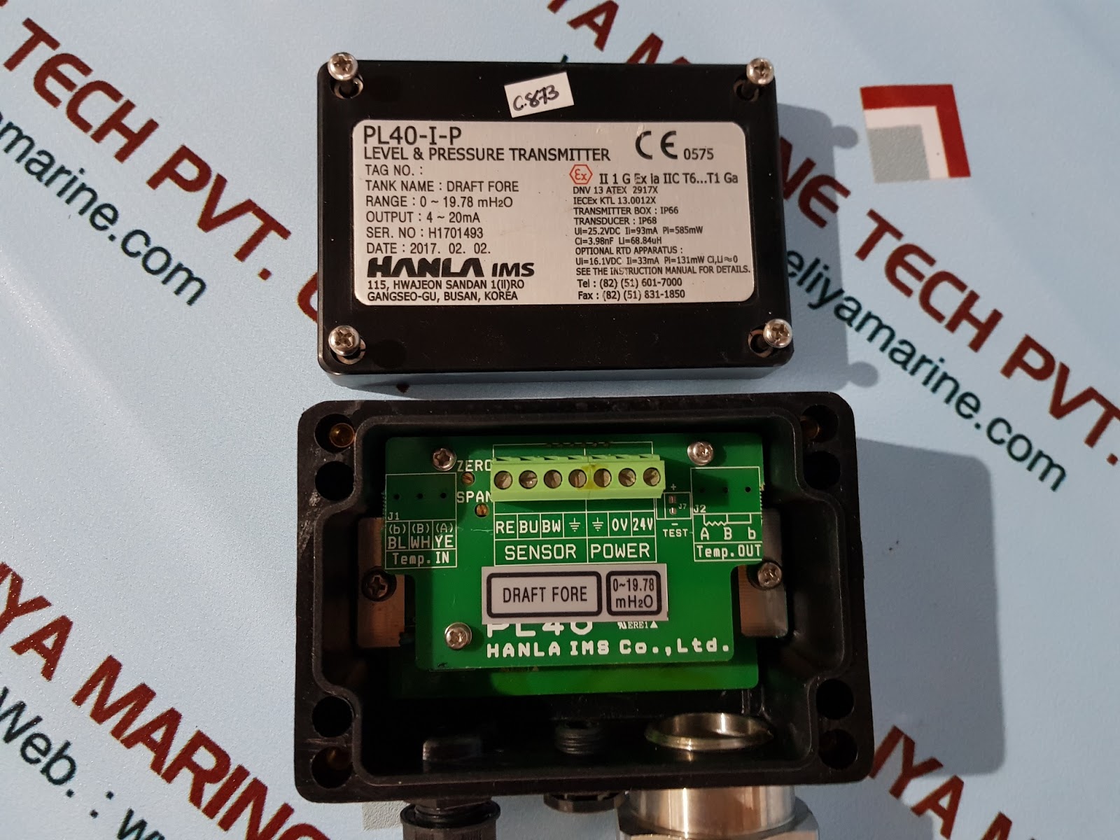 HANLA IMS PL40-I-P LEVEL & PRESSURE TRANSMITTER - Aeliya Marine