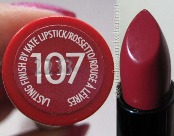 Rimmel Kate Moss Lasting Finish Matte Lipstick: 107 | Cosmetic Taste ...