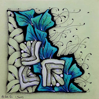 Square One; Refresher 226 - 228; Two new Tangles; Inspired by...; 7 Forests 5 Rivers - Fleeting Time