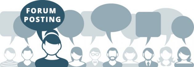 What is the use of forum posting in SEO?