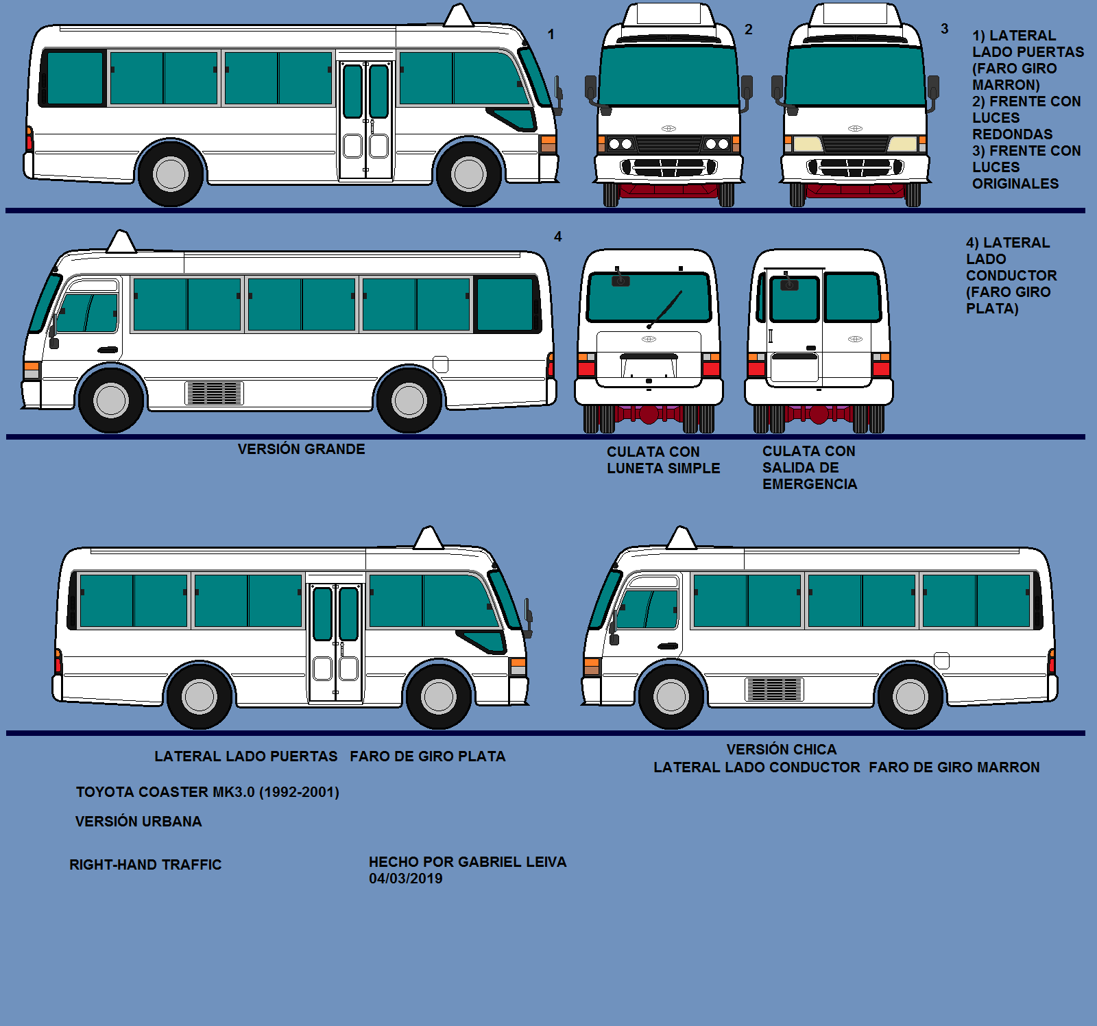 VEHÍCULOS EN GENERAL: 581 - TOYOTA COASTER EN LA ARGENTINA - PARTE 1