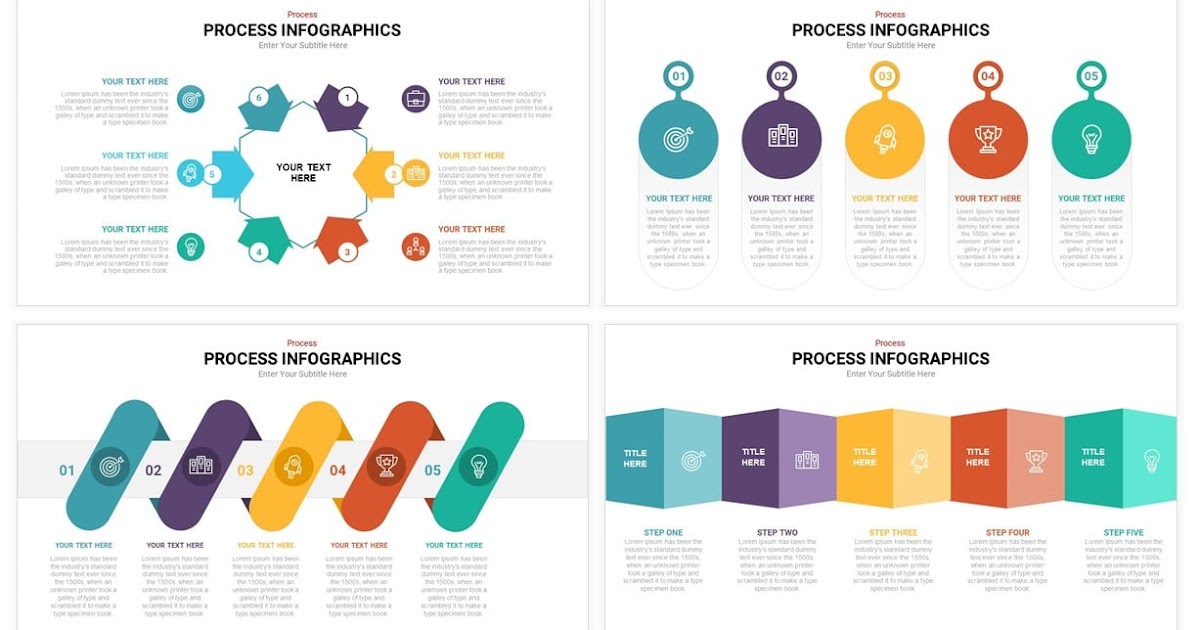 The Best Process Infographic Template For Download | Slideheap