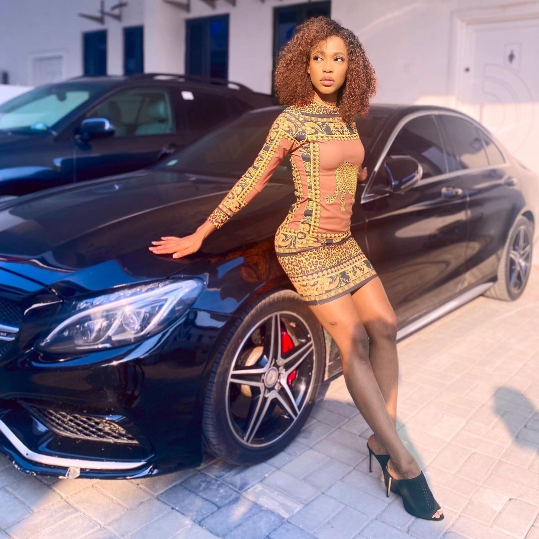 House, Cars : Efe Irele drives her own cars. Akin Alabi allegedly ...