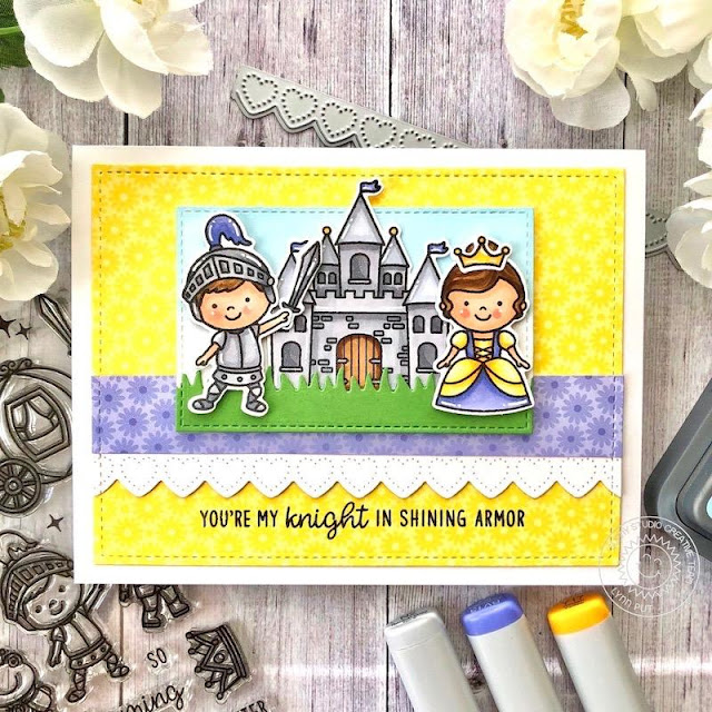 Sunny Studio: Heartstrings Border Dies Focused Cards with Lynn and Ashley