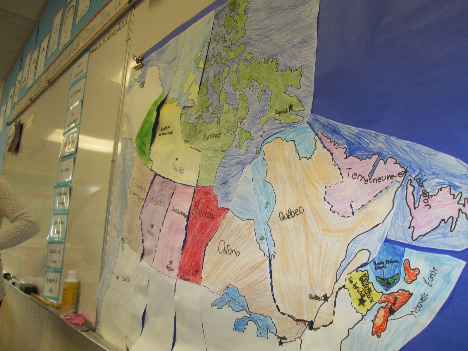 Bienvenue chez nous!: La carte du Canada
