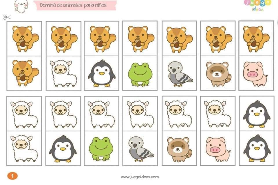 SoulNoe Audición y Lenguaje: DOMINÓ DE ANIMALES: ¿Jugamos?