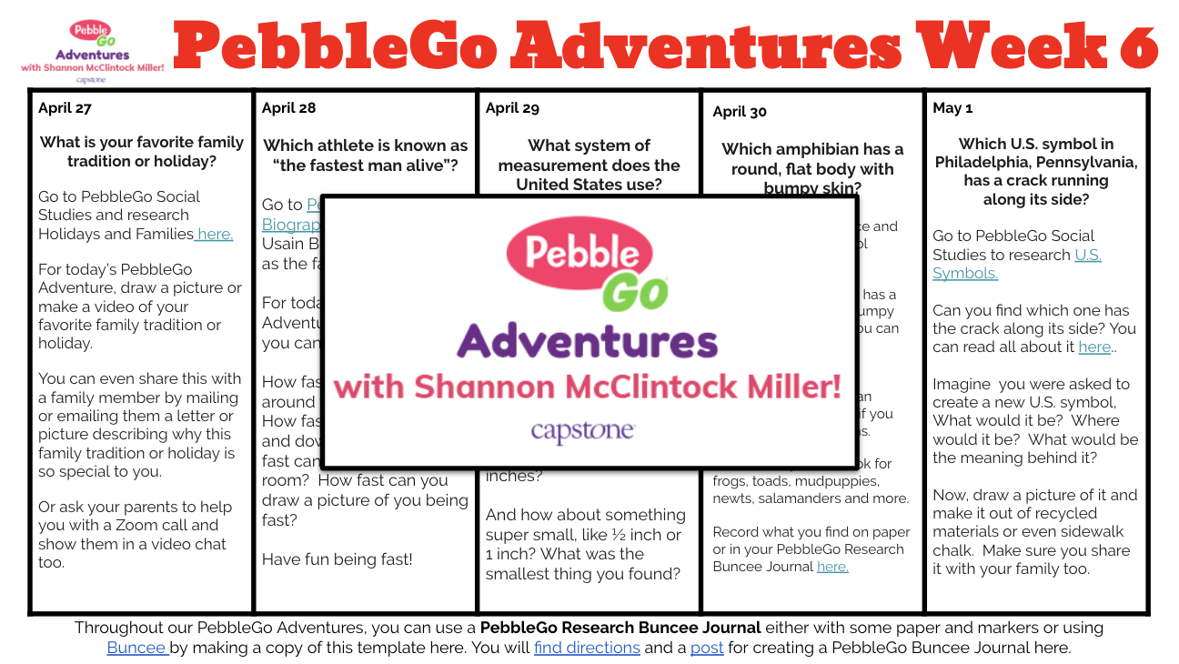 The Library Voice: Week 6 of the PebbleGo Home Questions & Adventure ...