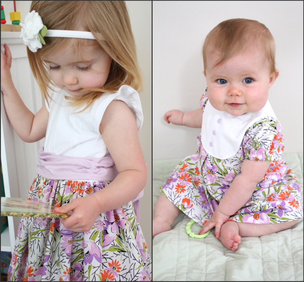 the girls’ Easter dresses