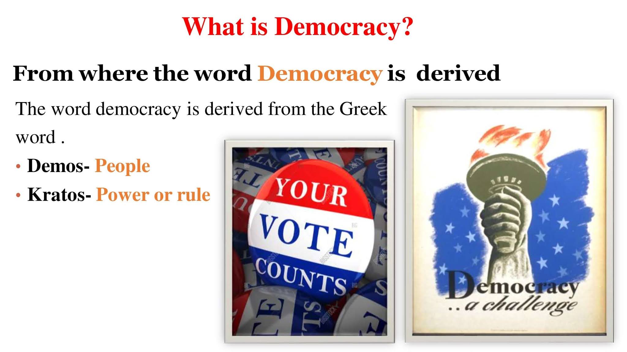 What is Democracy and Why Democracy? PPT Class 9th (Political Science ...
