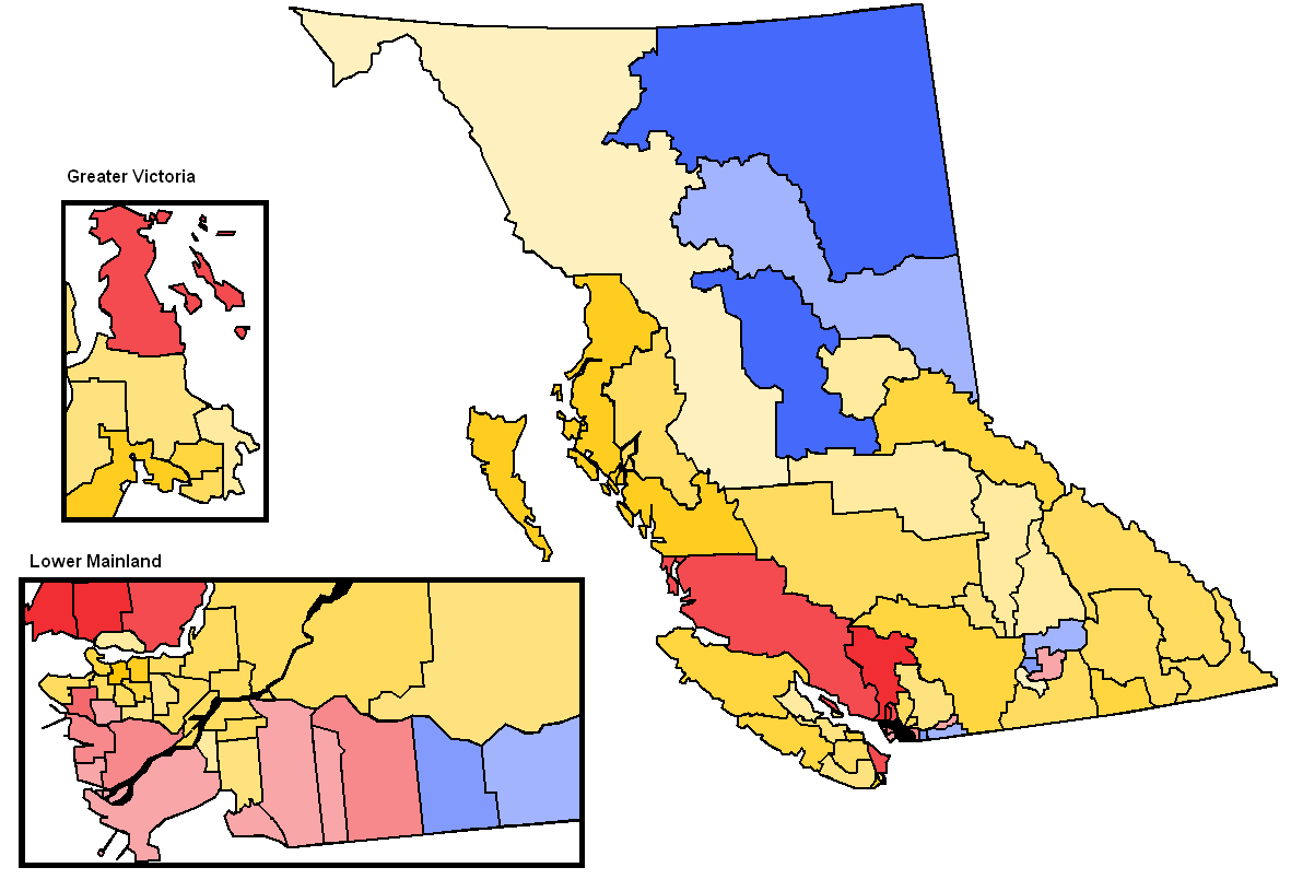Canadian Election Atlas: British Columbia maps