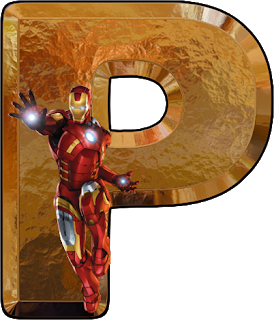 Abecedario con Iron Man. Iron Man Alphabet. - Oh my Alfabetos!