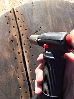 Stitching Wood With Copper Wire