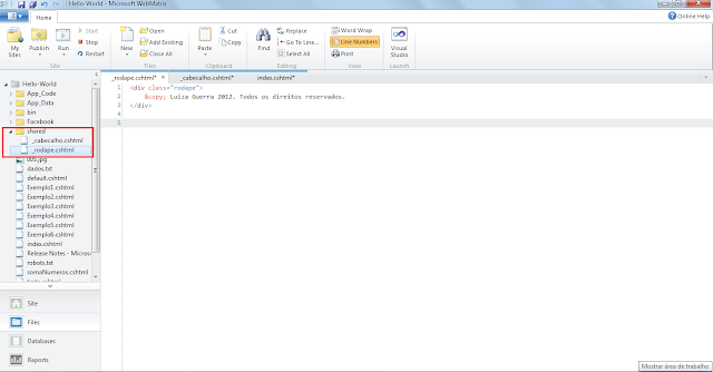 Tutorial Programação Web Aspnet Com Razor Syntax 012012 9764
