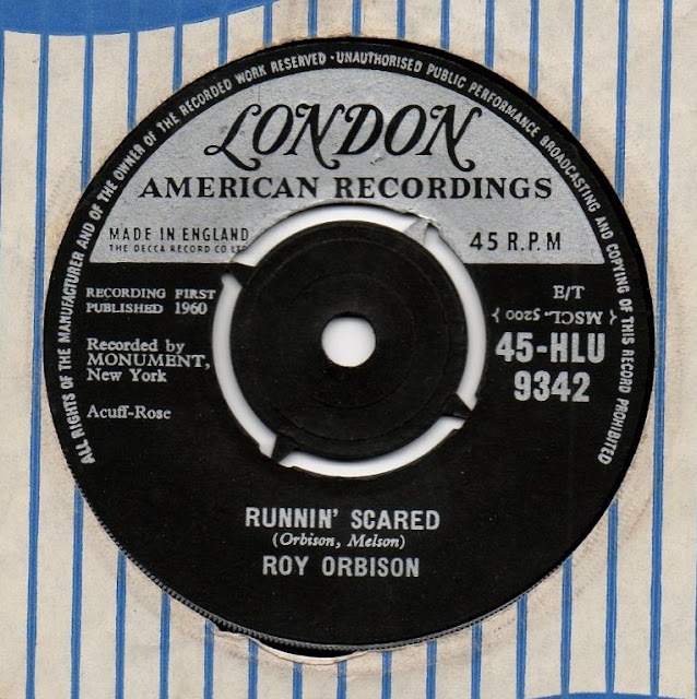 VINYL RECORDS: ROY ORBISON - RUNNING SCARED