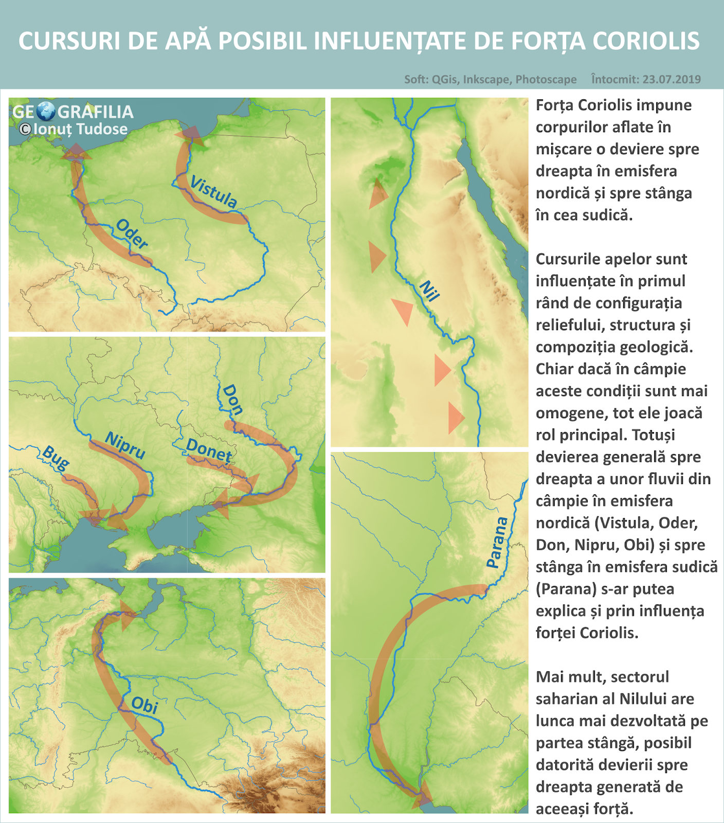 GEOGRAFILIA: Forța Coriolis și implicațiile sale geografice