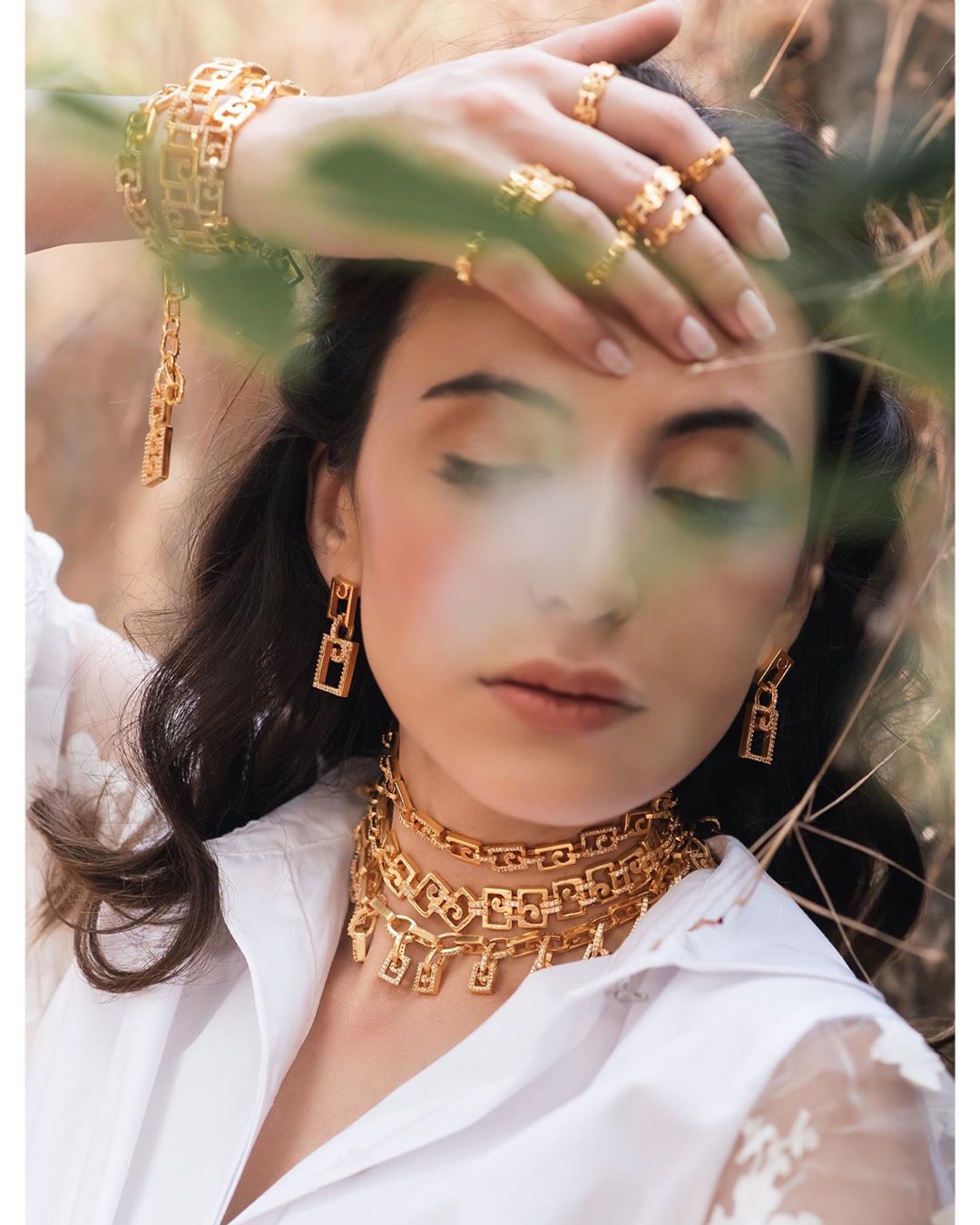 Gold statement necklace designs