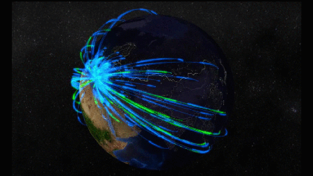 Mapa animado impactante: la red global de cables subacuáticos que ...