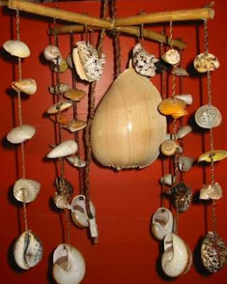 The natural music of Shell wind chimes