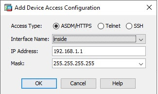 Knowledge Area: ASA Firewall Enable ASDM on Interface