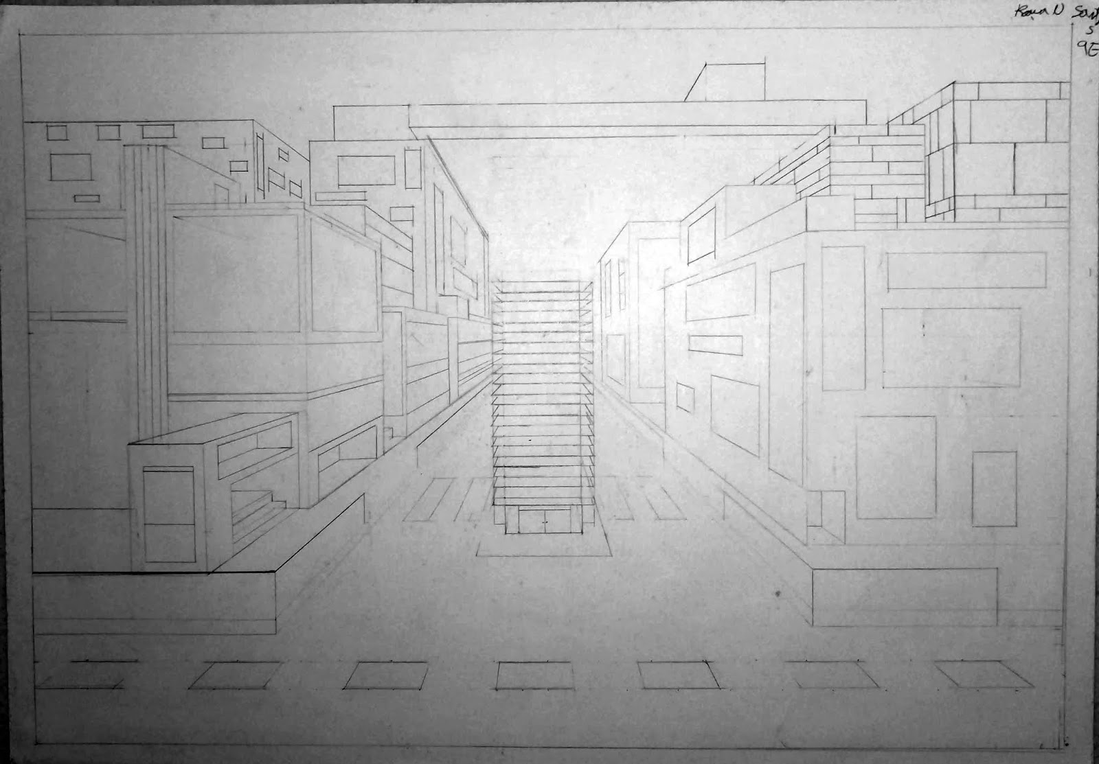blo9ART: Perspetiva Cónica - Perspetiva Frontal com 1 Ponto de Fuga blo9ART: Perspetiva Cónica - Perspetiva Frontal com 1 Ponto de Fuga