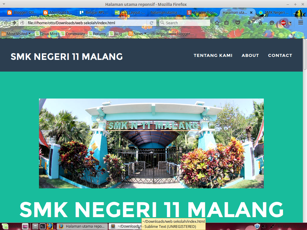 Membuat halaman utama web responsive ~ Otto Julista Sari (RPL)