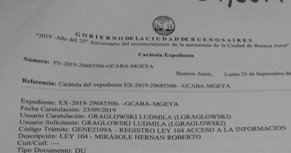 NACE UN DERECHO: Pedido de informes al GCBA por asignación ...