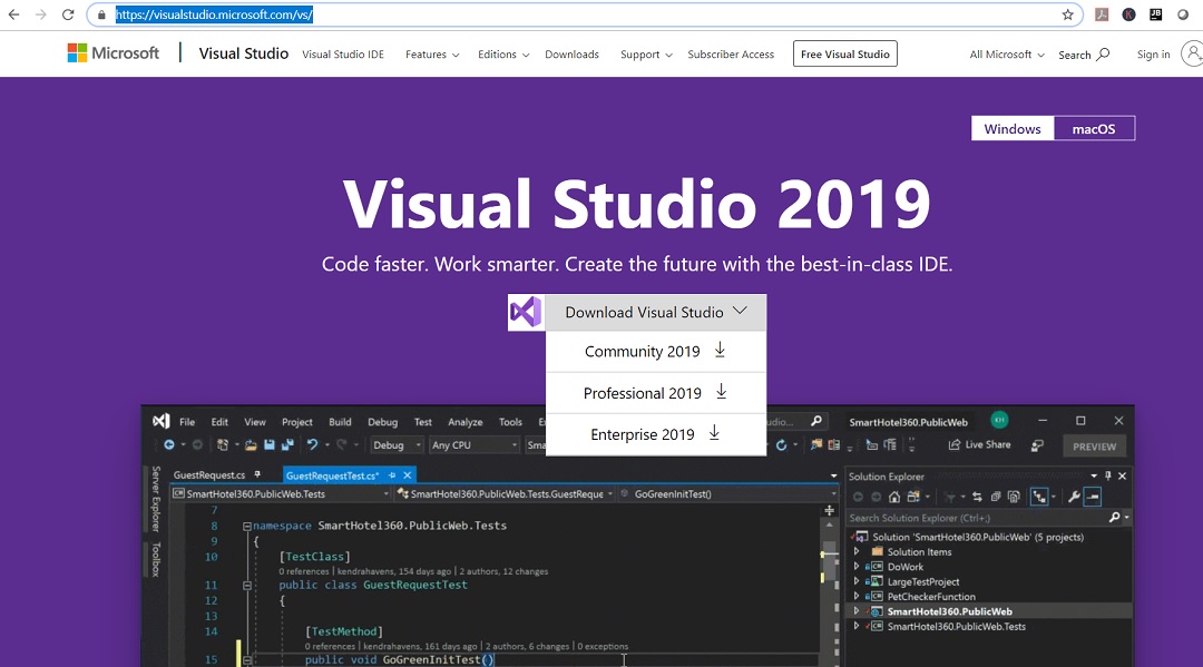 Visual Studio 2019 - Creative R-tech