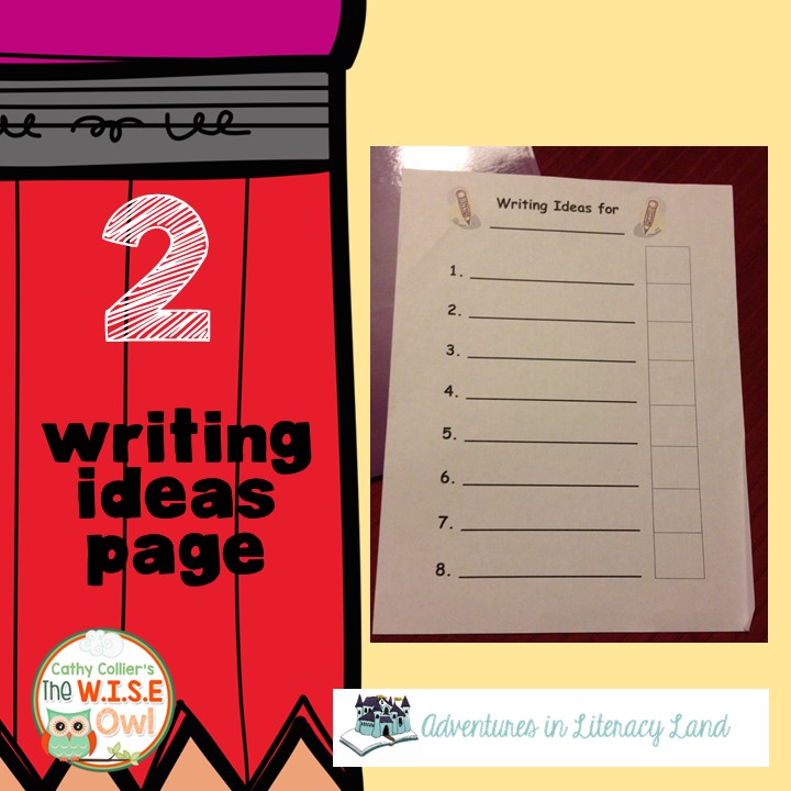 6 MUST-HAVES for a Writing Folder | Adventures in Literacy Land
